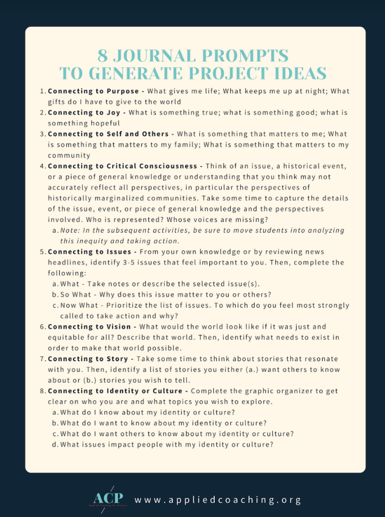 How to Help Students Select Meaningful Projects